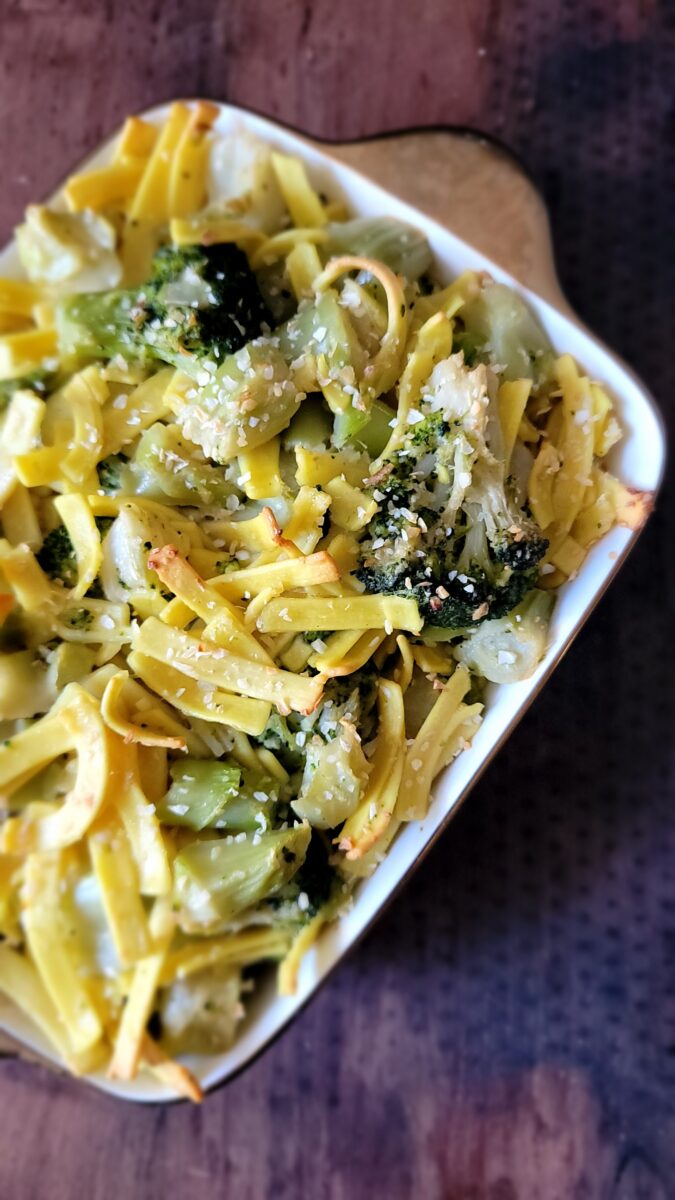 Passover Broccoli Noodle Kugel - Kosher Everyday