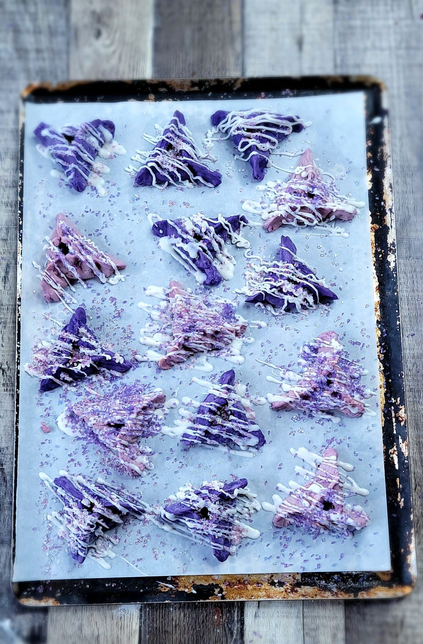 Purple Sweet Potato Hamentashen with Chocolate Orange Ganache - Kosher ...