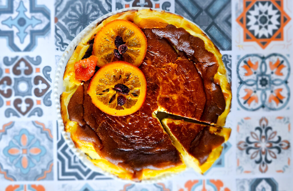 Triple Citrus Basque Cheesecake - Kosher Everyday