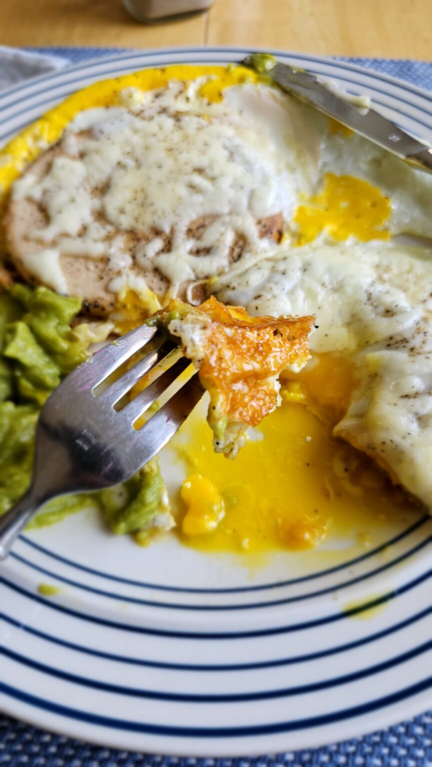 Cheesy Eggy Bagels with Avocado Mash - Kosher Everyday