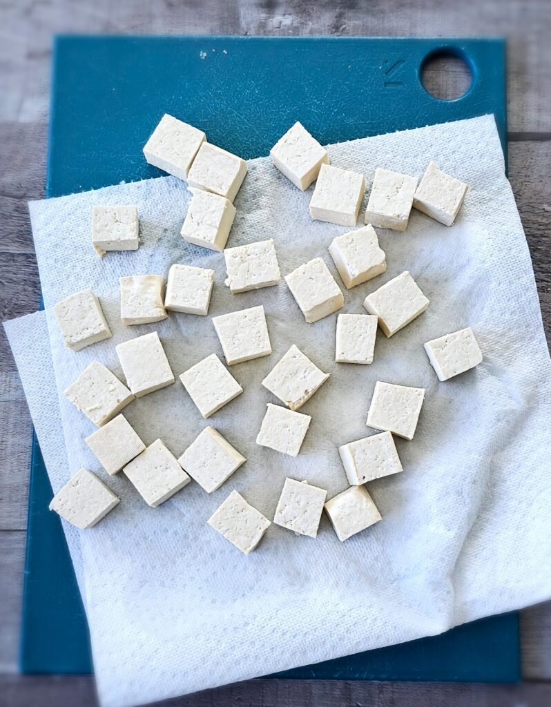 Crispy Tofu with Balsamic Glazed Peppers - Kosher Everyday