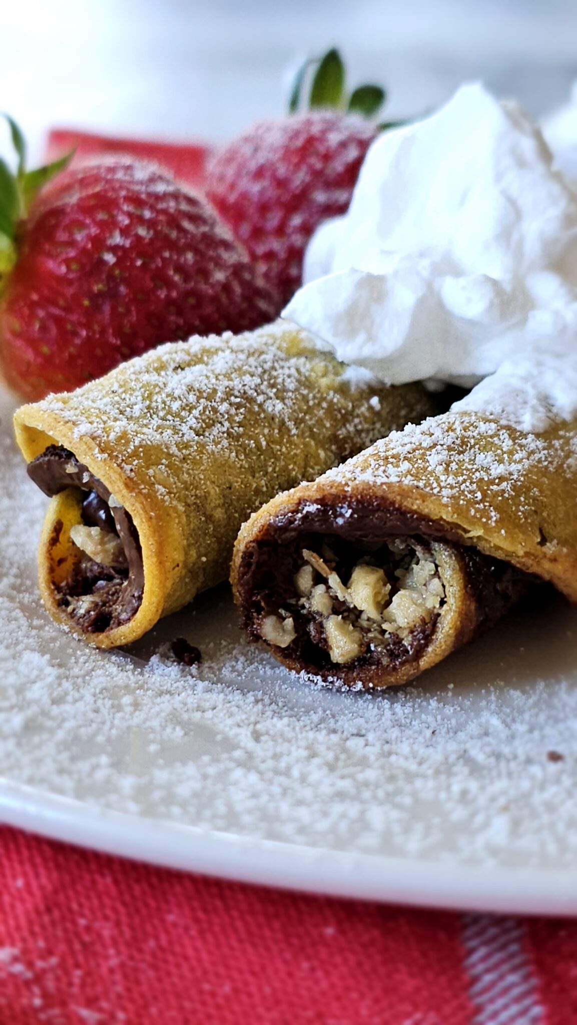 Hazelnut Nutella Taquitos with Hazelnut Cream - Kosher Everyday